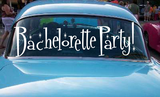My Bachelorette Party Car Decals Personalized Bachelorette Party on Luulla