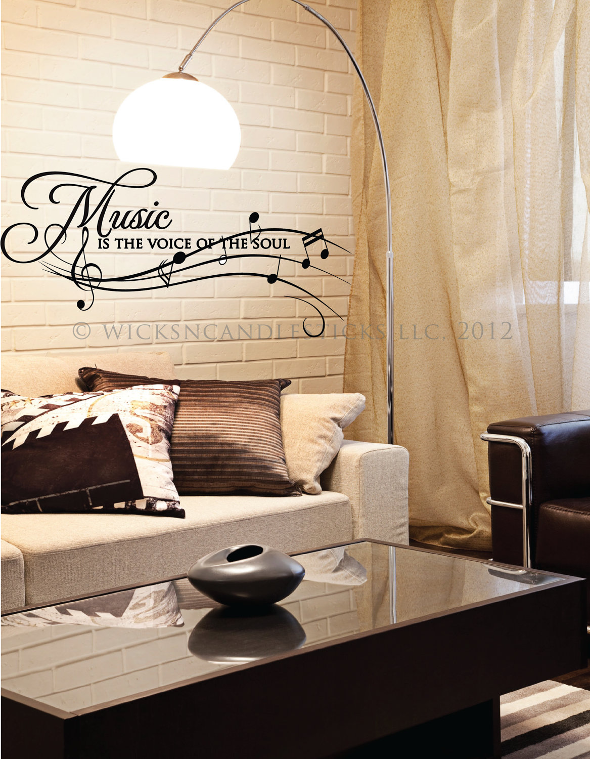 Inspirational Wall Decals-music Is The Voice Of The Soul on Luulla